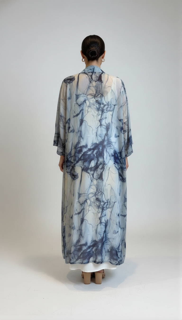 Light Blue Lyra Abaya – Dananeer Designs